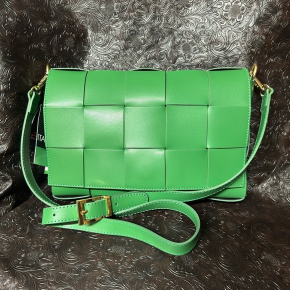 Isadora | Bags | Nwt Isadora Made In Italy Leather Woman Flap Crossbody ...